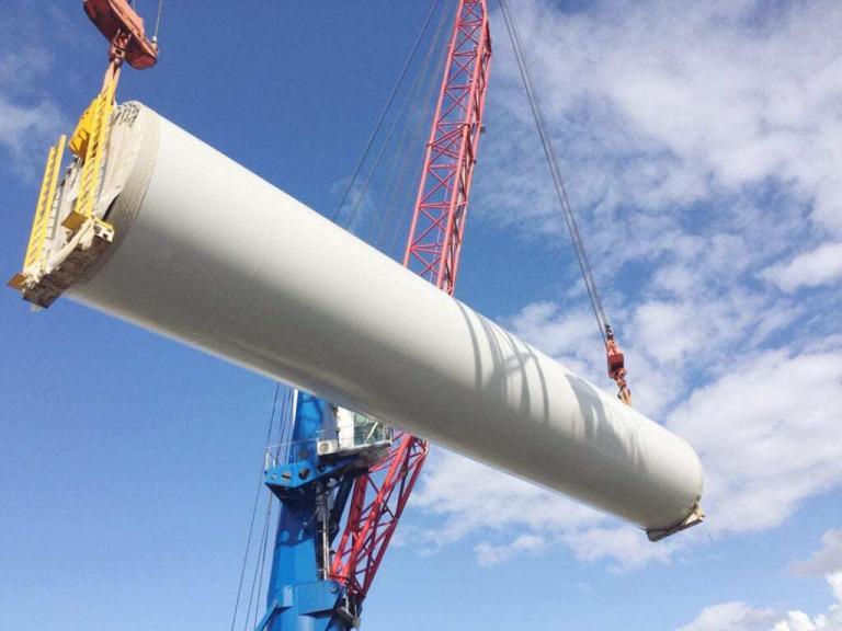 COSCO Specialized Carrier transporting wind turbine cargo between ...