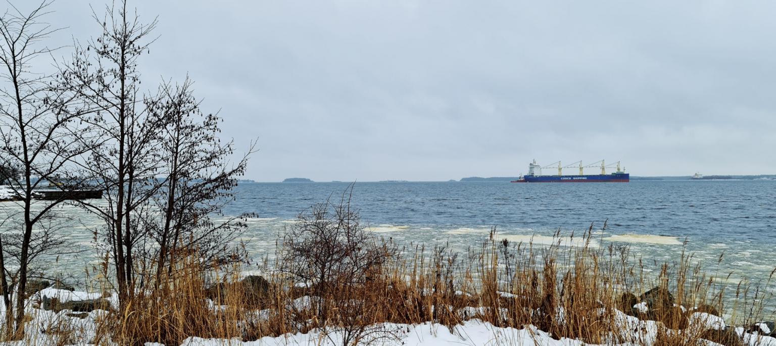 The Arrival of COSCO Shipping Vessel mv TIAN EN in the Swedish Port of ...
