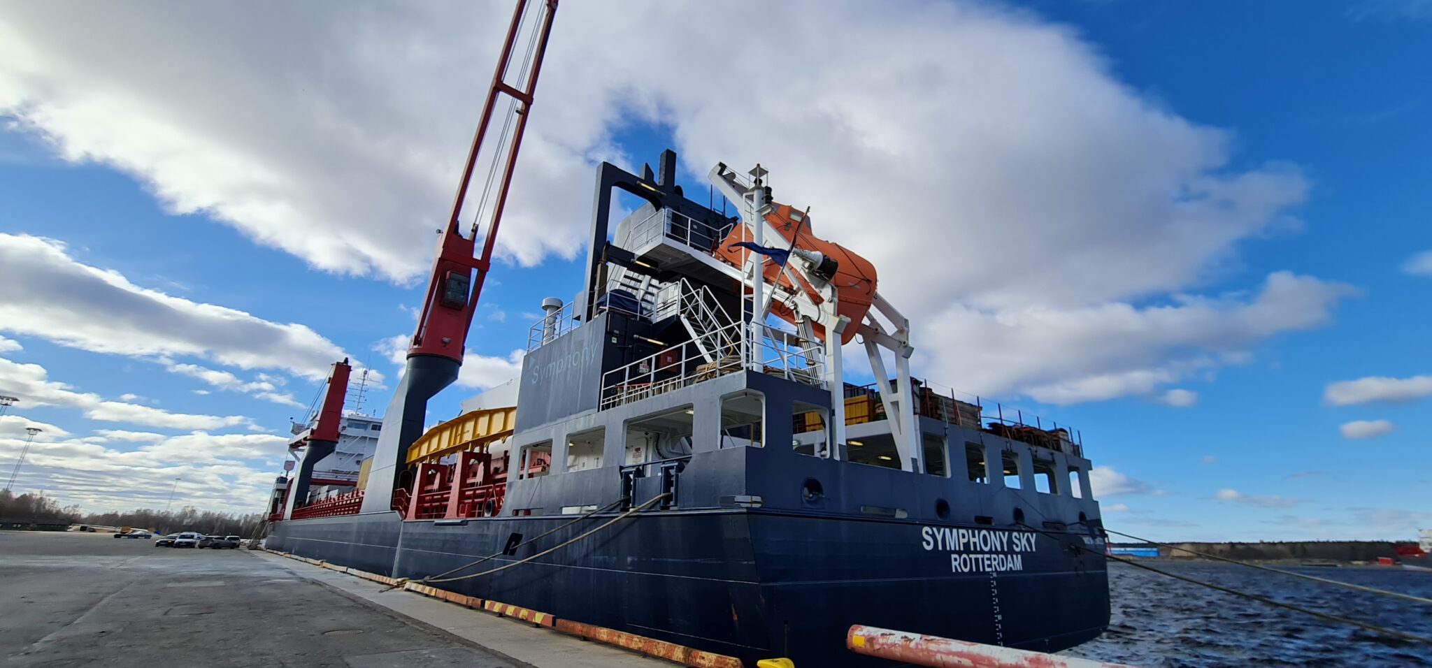 The Vessel Symphony Sky at Port of GAVLE - Project Cargo Weekly