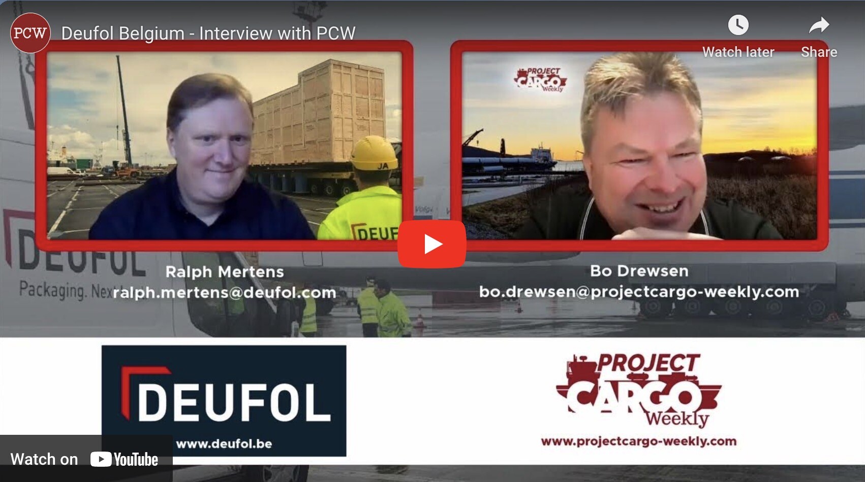 Deufol Belgium - Interview - Project Cargo Weekly