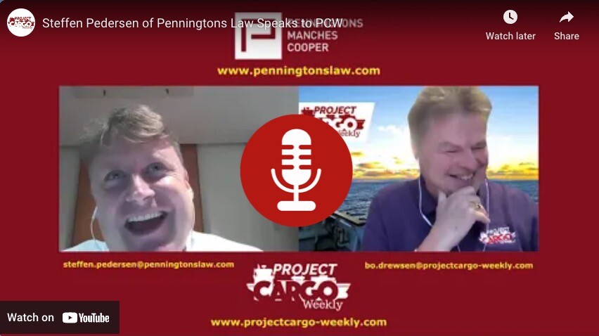 Penningtons Law - Steffen Pedersen - Interview - Project Cargo Weekly